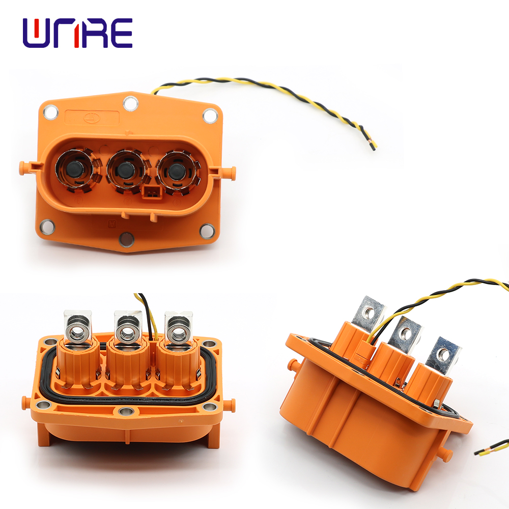 China 3P Right Angle 125/150/200A DC 1500V High Voltage Connector Plug ...