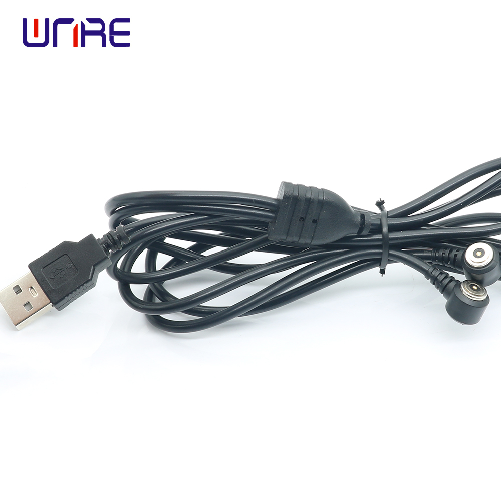 China Magnetic Cable Female 8mm 2 In 1 Magnetic USB Cable 1.4m ...