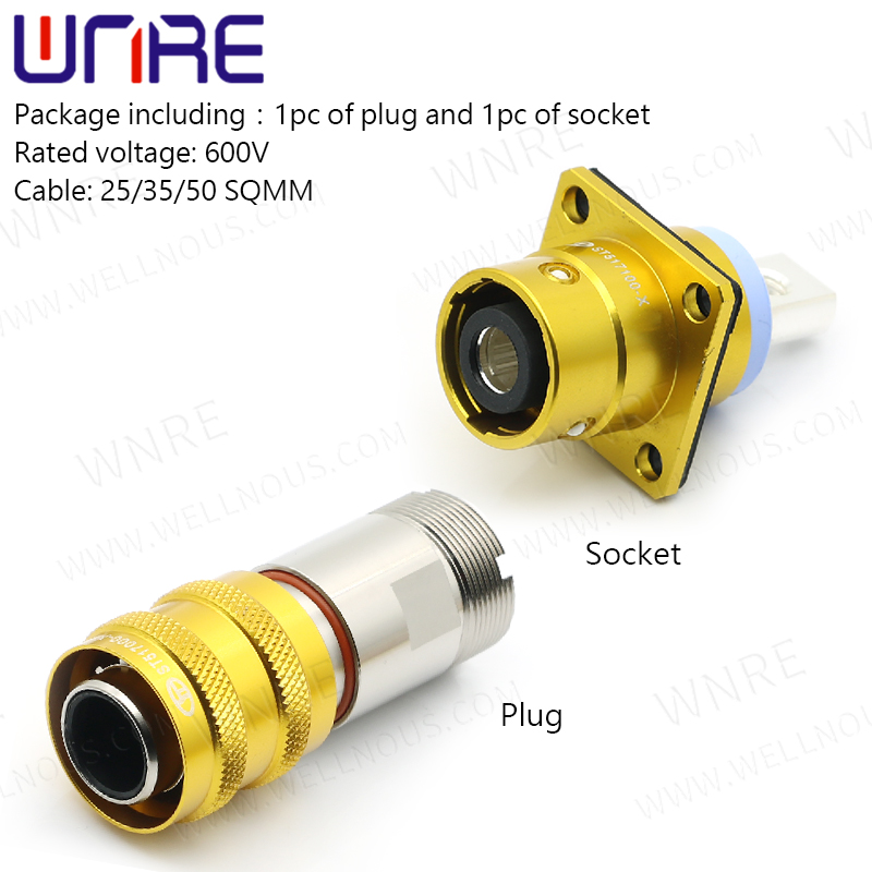 China Metal High Voltage Connector 8mm Socket Waterproof Connector HV ...