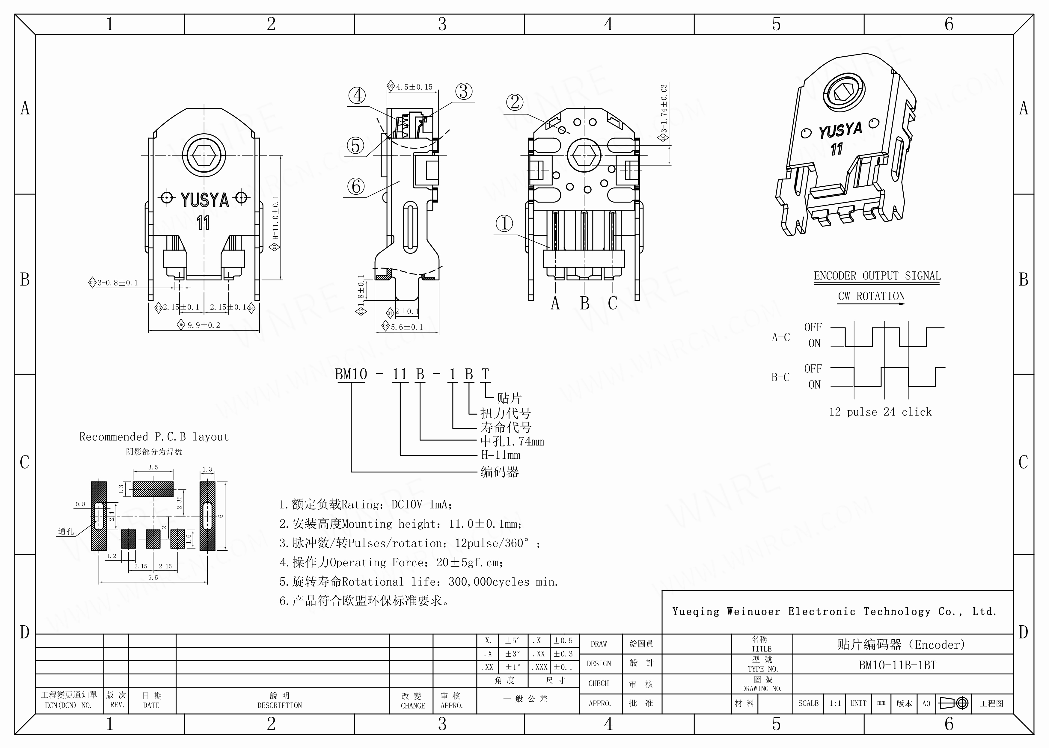 China Mouse Encoder 11mm Wheel Decoder Mouse Navigation Switch Roller ...