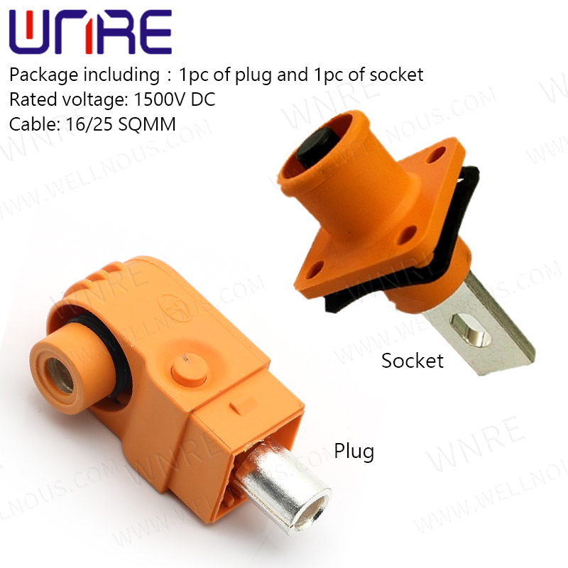 China Φ5.7mm Energy Storage Connector Socket Plug Single Core Right ...