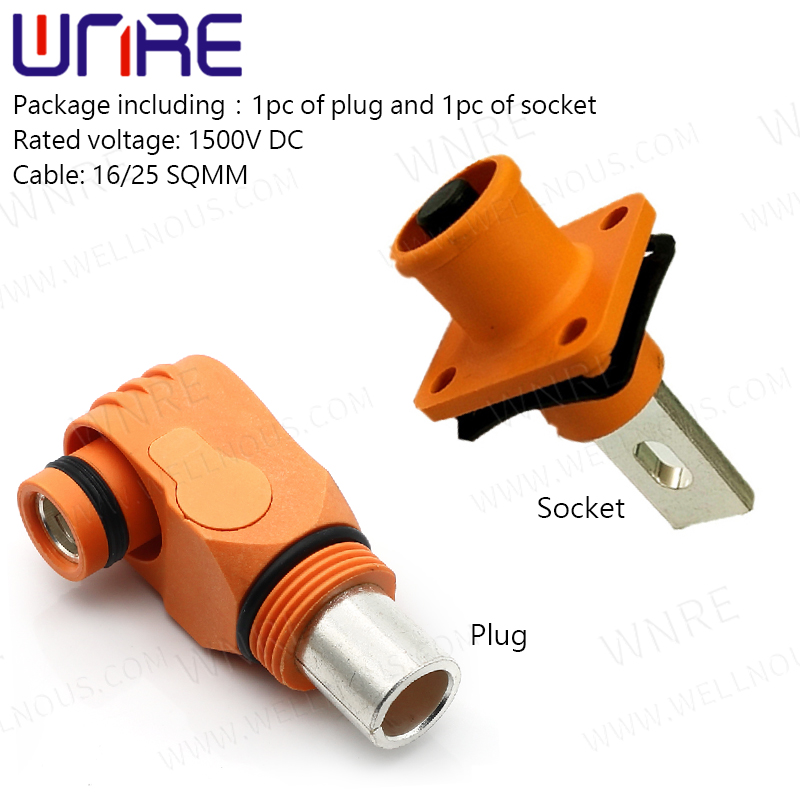 China Φ8.0mm Plug Socket Single Core Right Angle Energy Storage ...