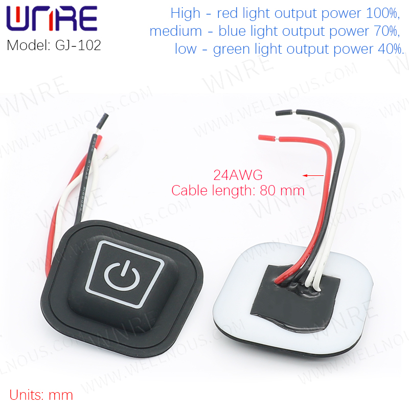 China 3 Gear Temp Control Waterproof Heating Switch Clothes Silicone ...